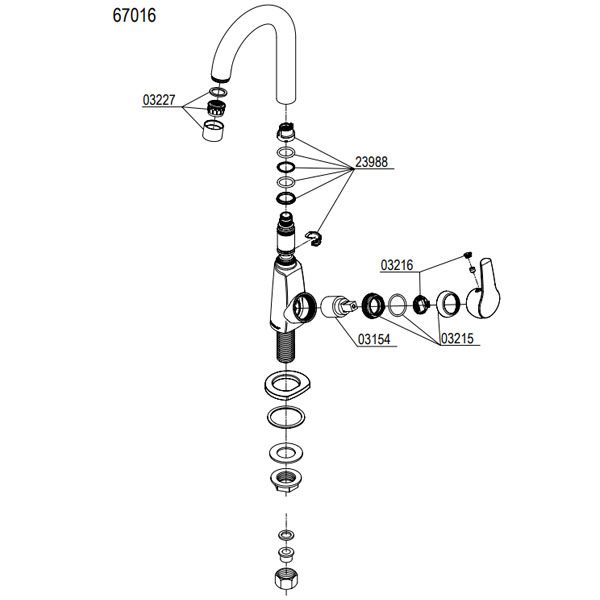 Damixa Rowan Pillar Tap Chrome 6701600 Spare Parts